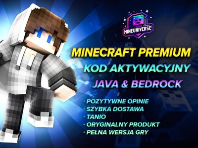 Klucz aktywacyjny Java Bedrock Minecraft - gamepass - Polska Wersja Gra ...