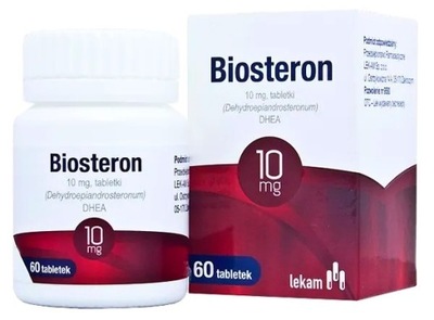 LEK-AM Biosteron 10 mg potencja DHEA 60 tabletek - 12331199855 ...