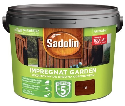 Sadolin Impregnat Garden Tek 9L - 11012681405 - oficjalne archiwum Allegro