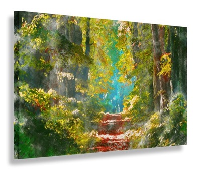 OBRAZ LAS NATURA WIDOK OBRAZY SALON 150x100 - 7757132345 - oficjalne ...