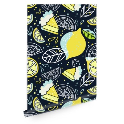 Tapeta do kuchni cytryna zmywalna 5757-01 - 12974730825 - oficjalne ...