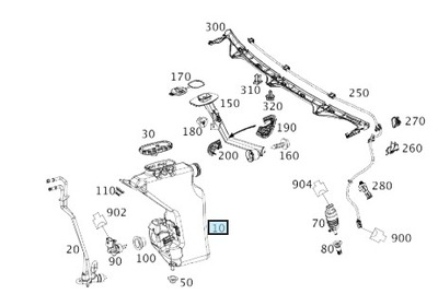 MERCEDES W205 zbiornik wyrównawczy płynu wody A2055000549 za 190 zł z ...