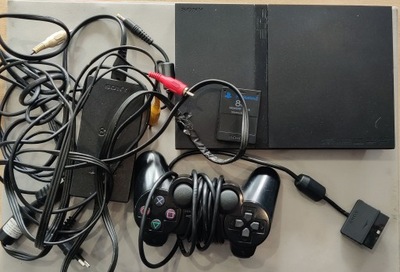 KONSOLA PS2 SLIM PLAYSTATION 2 SCPH-77004 GWARANCJ - 12670334395 ...