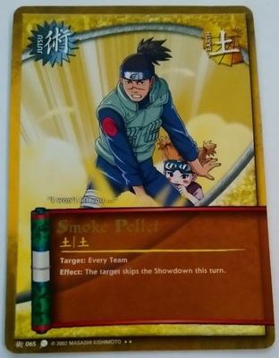 Karta Naruto CCG Jutsu Smoke Pellet - J-065 - 12812198141 - oficjalne ...