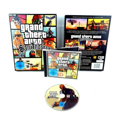 GRAND THEFT AUTO SAN ANDREAS GTA SA BIG BOX PC - 13133181256 ...