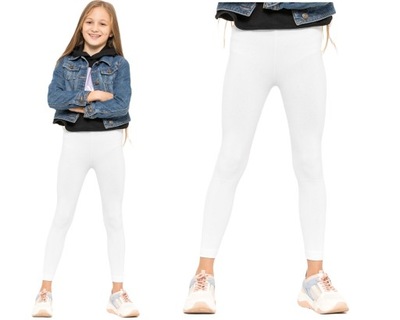 LEGGINSY DZIEWCZĘCE GETRY DZIECIĘCE BIAŁE 158 - 12013135308 - oficjalne ...