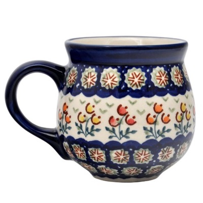 KUBEK CZESKI 0,5L CERAMIKA BOLESŁAWIEC DEK. SEM - 13191809936 - oficjalne archiwum Allegro