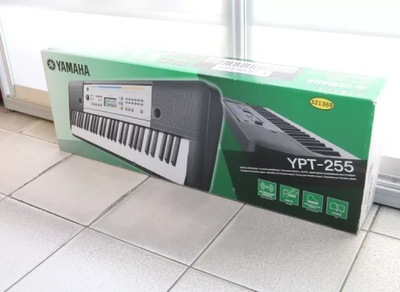 KEYBOARD YAMAHA YPT-255 + PULPIT + ZASILACZ - 6178051808 - oficjalne ...