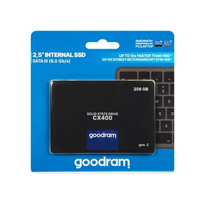 OUTLET GOODRAM 256GB 2,5" SATA SSD CX400 - Sklep, Opinie, Cena w Allegro
