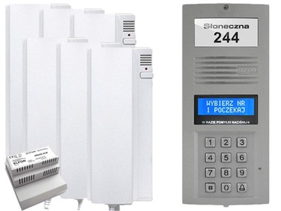 DOMOFON ELFON OPTIMA OP-255 9-RODZINNY ZESTAW - 6128449148 - oficjalne ...