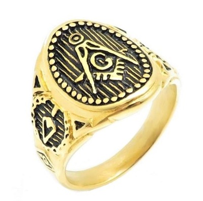 SYGNET MĘSKI OBRĄCZKA TRÓJKĄT MASOŃSKI ROZ.22 - 11770705414 - oficjalne ...