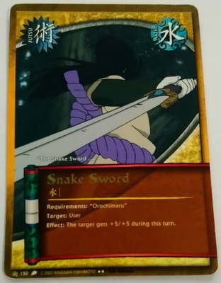 Karta Naruto CCG Jutsu Guillotine Sword - J-us026 - 11808813516 - oficjalne archiwum Allegro