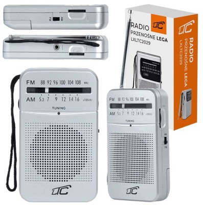 RADIO KIESZONKOWE PRZENOŚNE NA BATERIE AM FM MAŁE - 12644766112 - oficjalne archiwum Allegro