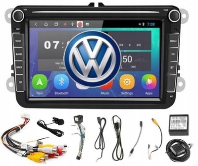 RADIO 2 DIN ANDROID VW GOLF V VI 5 6 PASSAT B6 B7 - 12962203427 - oficjalne archiwum Allegro