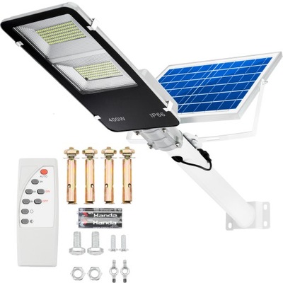 LAMPA SOLARNA LED 400W MOCNA ULICZNA Z PILOTEM - 12535572625 - oficjalne archiwum Allegro