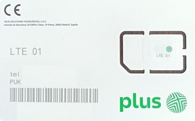 Karta Internetowa PLUS 30GB na ROK Karta sim PLUS - 11713245422 ...