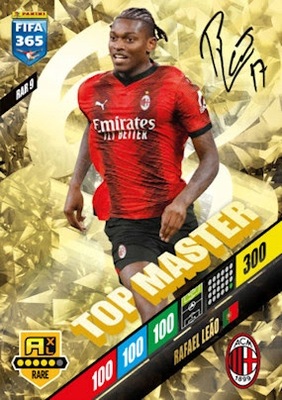 FIFA 365 2024 PANINI karta RARE TOP MASTER Rafael Leao AC MILAN RAR 9 ...
