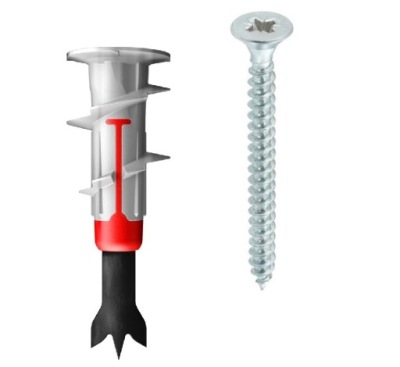 kołki do płyt G-K fischer DuoBlade + wkręty 10szt 13755829228 - Allegro.pl