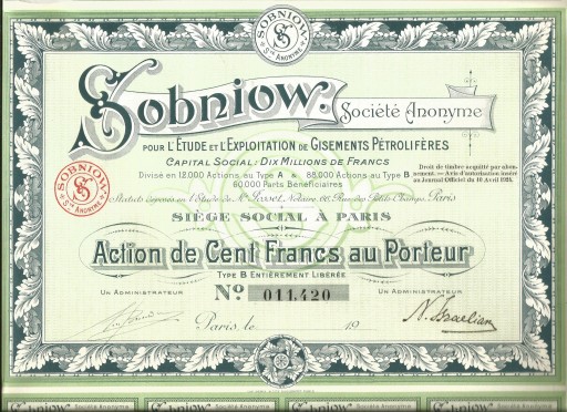 !KOPALNIE ROPY NAFTOWEJ SOBNIÓW K. JASŁA! 1924! • Cena, Opinie ...