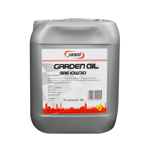 JASOL GARDEN OIL SAE 10W30 op. 10 l 5901797903268 za 132.00PLN z Orzesze - Allegro - (12359451691)