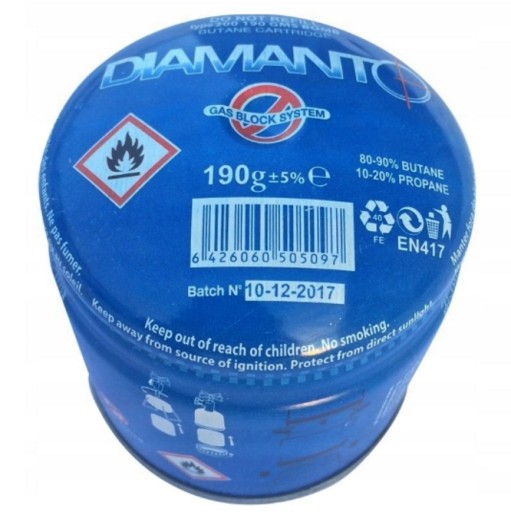 NABÓJ GAZOWY BUTAN EN417 190G DO LUTLAMPY FV - 4250293353222 ...