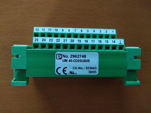 Moduł listwy gniazd Phoenix Contact UM 45-D25SUB/B • Cena, Opinie ...