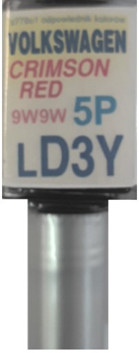 VW LD3Y 9W9W 5P CRIMSON RED LAKIER SAMOCHODOWY ZAPRAWKA DO RYS 10 ML ...