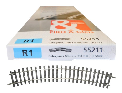 Tor zakrzywiony R1 Piko, 12 elementów = 1 okrąg, G (4015615552116) • Cena, Opinie • Kolej ...