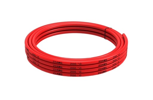 Przewód silikonowy 22 AWG czerwony 1mb 7865563468 - Allegro.pl Przewód silikonowy 22 AWG czerwony 1mb 7865563468 - Allegro.pl