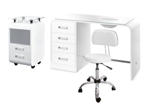 Zestaw Meble kosmetyczne PANDA Biurko do manicure 7906667040 - Allegro.pl