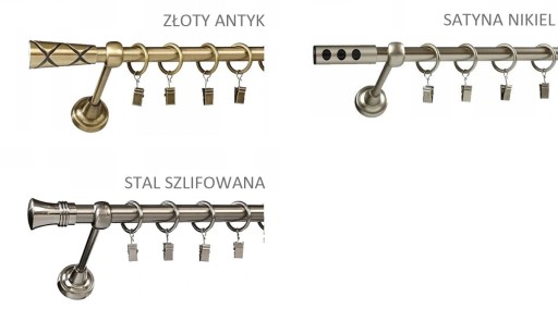 KARNISZ POJEDYNCZY MODNE WZORY śr 16 dł 220 cm • Cena, Opinie ...