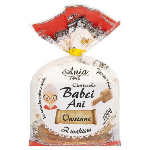 +ANIA Babci Ani Ciasteczka Owsiane z Makiem 100g 12682464049 - Allegro.pl +ANIA Babci Ani Ciasteczka Owsiane z Makiem 100g 12682464049 - Allegro.pl
