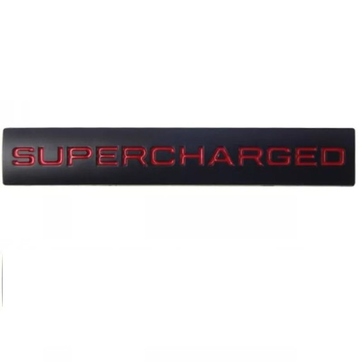 Logo Emblemat SUPERCHARGED Range ROVER Unikatowy za 82.99PLN z Olsztyn ...