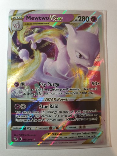 Купить Pokemon tcg card mewtwo vstar 031/078: отзывы, фото и характеристики на Aredi.ru ...