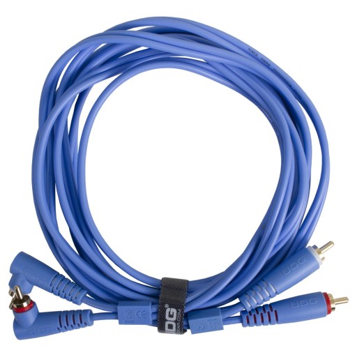 RCA kábel - RCA UDG Ultimate Audio Cable Set RCA - RCA Blue Angled 3 m ...
