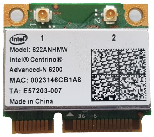 Karta WiFi WLAN Intel Centrino Advanced-N 6200 622ANHMW do SONY VPC PCG ...