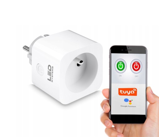 INTELIGENTNE GNIAZDKO WiFi SMART TUYA WATOMIERZ GNIAZDO PROGRAMATOR TIMER (B60-BWS16) • Cena ...