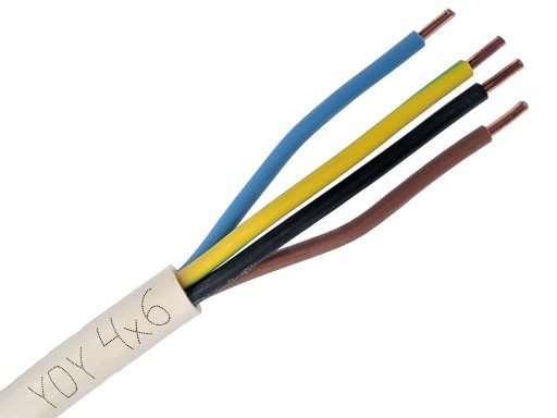 Przewód kabel okrągły drut 4x6 YDY na metry (YDY-4X6-1M) • Cena, Opinie ... Przewód kabel okrągły drut 4x6 YDY na metry (YDY-4X6-1M) • Cena, Opinie ...