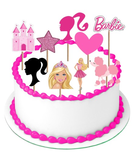 Zestaw Topper Papierowy TORT BARBIE 9 SZT. 13975847043 - Allegro.pl Zestaw Topper Papierowy TORT BARBIE 9 SZT. 13975847043 - Allegro.pl