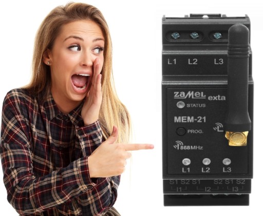 MONITOR ENERGII ELEKTRYCZNEJ 3F+N TYP: MEM-21 Zamel Exta Life ...