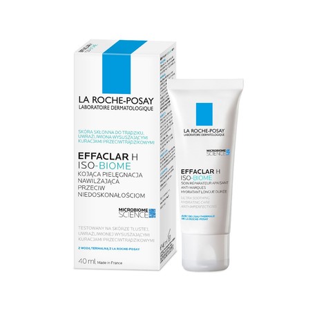 La Roche-Posay Effaclar H ISO-Biome, krem nawilżający do twarzy, 40 ml ...