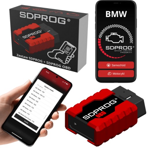 BMW Tester Diagnostyczny Skaner OBD2 SDPROG DPF + Program OBD Android ...