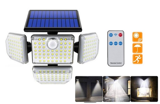 Solárne osvetlenie 181 LED, 9W so senzorom pohybu za 15.90EUR - Allegro