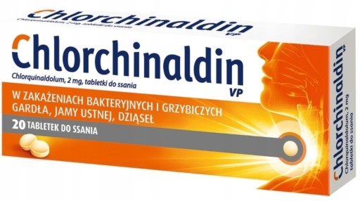 Chlorchinaldin VP 2 mg 20 tabletek do ssania (5909990231713) • Cena ...