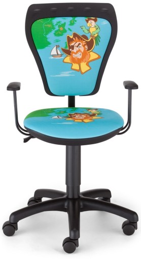 KRZESŁO OBROTOWE DLA DZIECKA DO BIURKA PIRATE-BL • Cena, Opinie ...