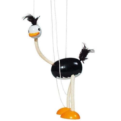 Drewniana marionetka Struś (4013594291040) • Cena, Opinie • Kukiełki i ...