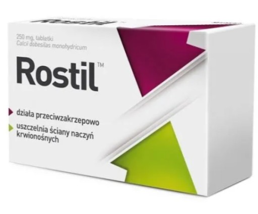 Rostil 250 mg 30 tab. żylaki krążenie 12464318083 - Allegro.pl