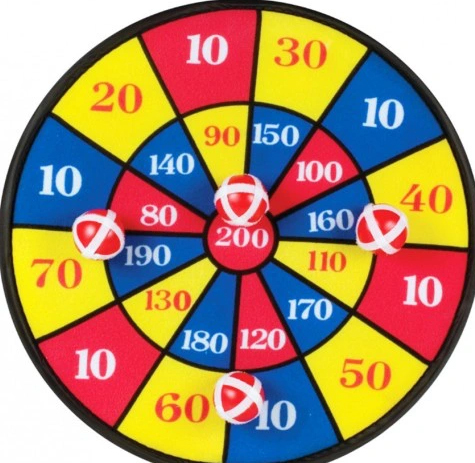 TARCZA GRA W RZUTKI NA RZEPY BEZPIECZNE PIŁKI DLA DZIECI LOTKI DART ...