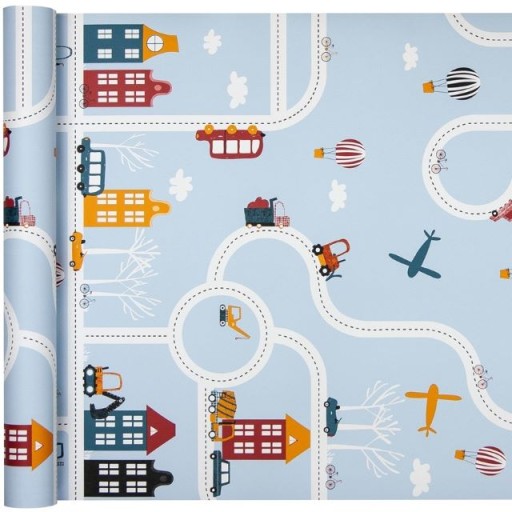 GYEREK HÁTTÉRKÉP AUTÓK ÚT JÁRMŰVEK UTCA VÁROS Flizelin za 6450.00HUF ...