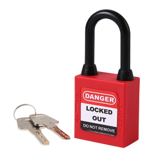 Lockout Tagout Locks Nylon Lock Out Tag Out, Professional Corrosion Red ...